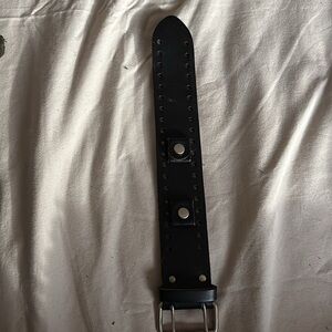 Accessories | Black Leather Motorcycle Wristbands With Steel Studs And ...
